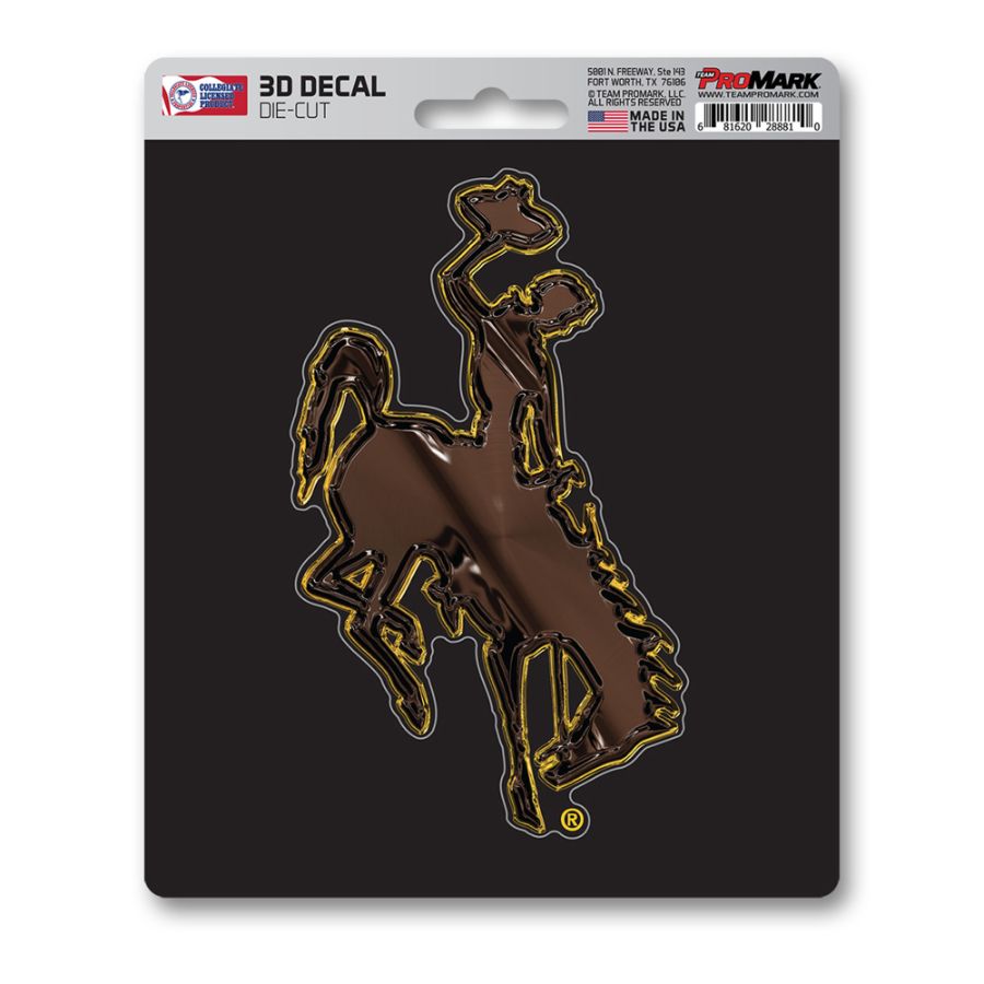 University of Wyoming Cowboys - Vinyl 3D Sticker at Sticker Shoppe