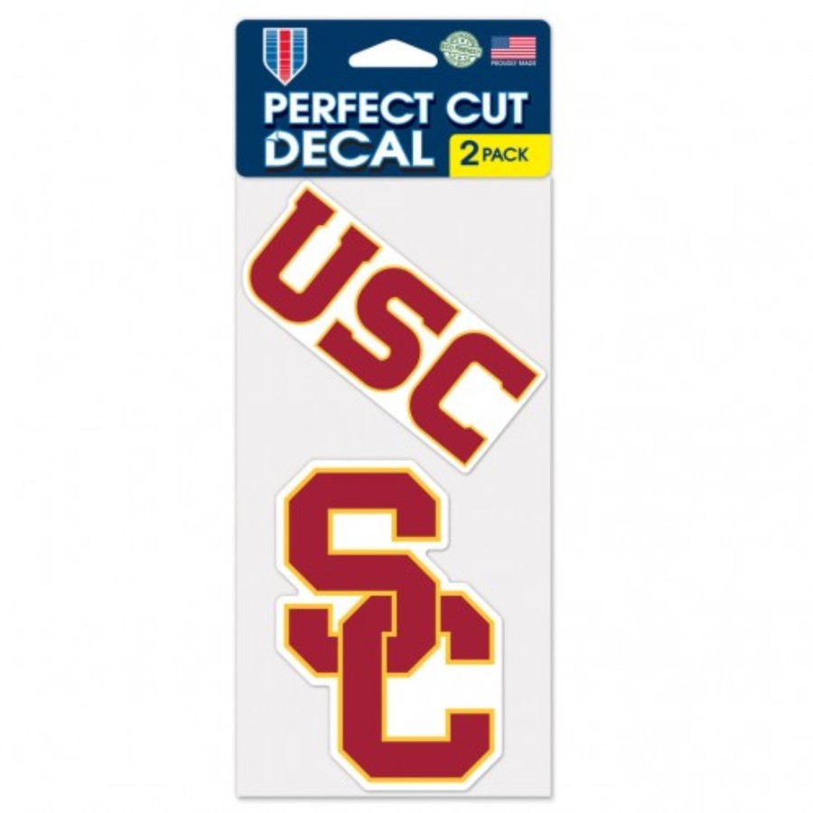 University Of Southern California USC Trojans - Set of Two 4x4 Die Cut ...