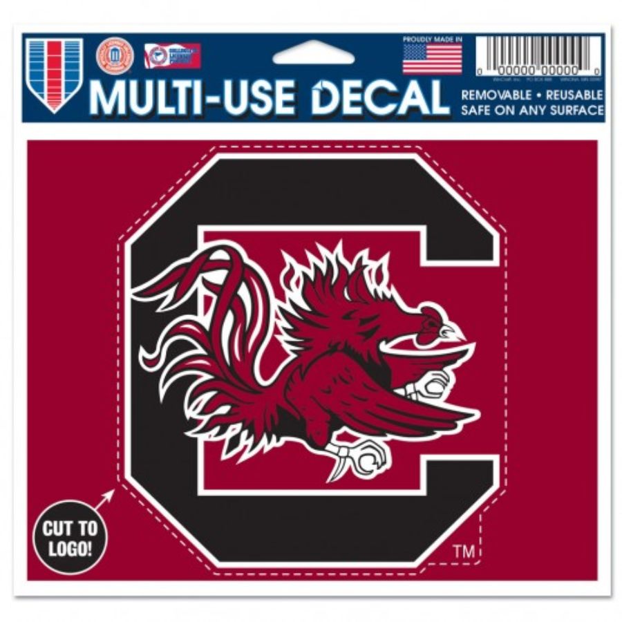 University Of South Carolina Gamecocks - 4.5x5.75 Die Cut Multi Use ...