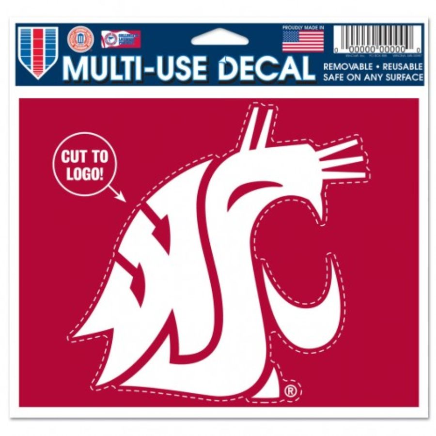 Washington State University Cougars - 4.5x5.75 Die Cut Multi Use Ultra ...