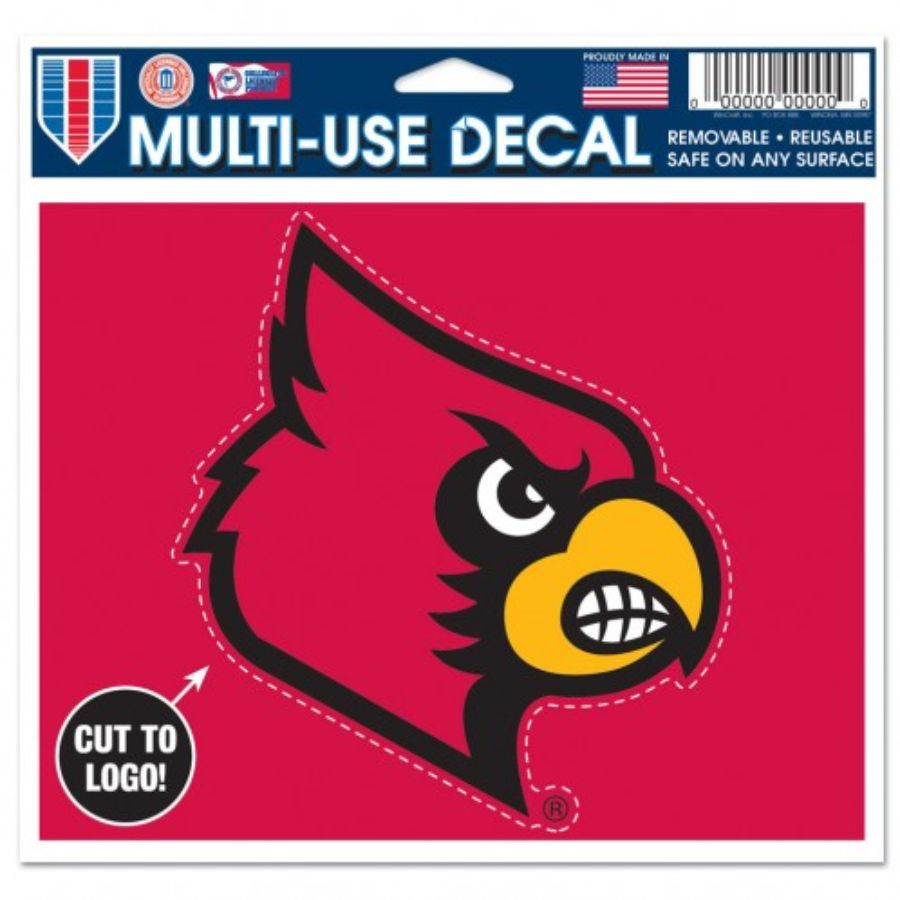 University Of Louisville Cardinals - 4.5x5.75 Die Cut Multi Use Ultra ...