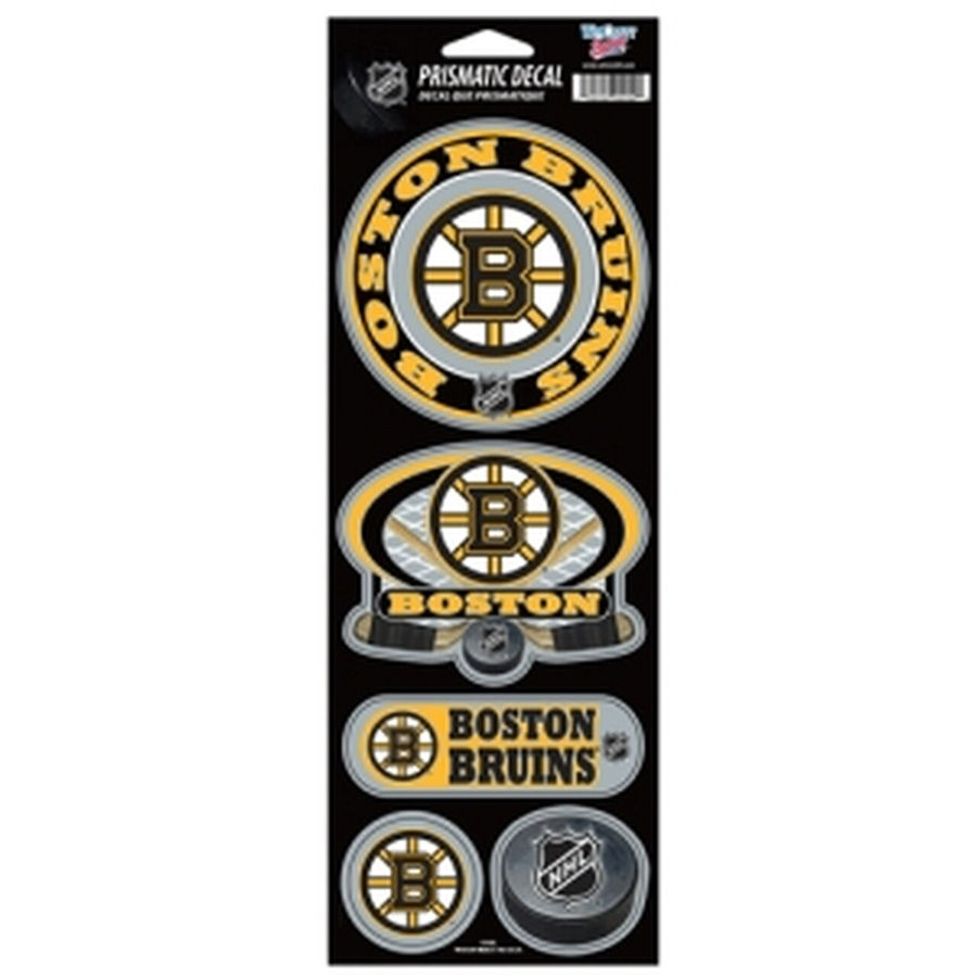 Boston Bruins - Set Of 5 Prismatic Sticker Sheet at Sticker Shoppe