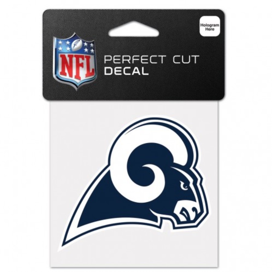 Los Angeles Rams Blue & White Logo - 4x4 Die Cut Decal at Sticker Shoppe