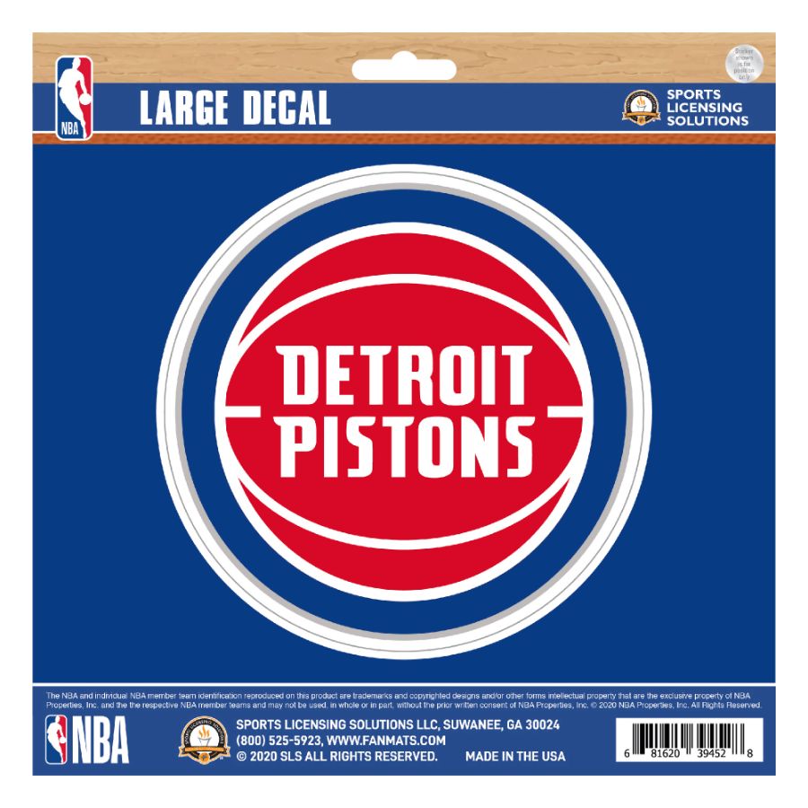 Detroit Pistons Logo - 8x8 Vinyl Sticker at Sticker Shoppe