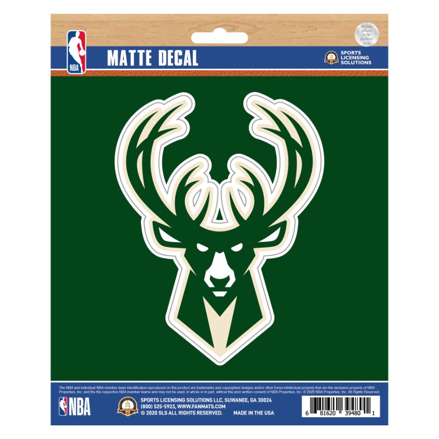 Milwaukee Bucks - Vinyl Matte Sticker at Sticker Shoppe