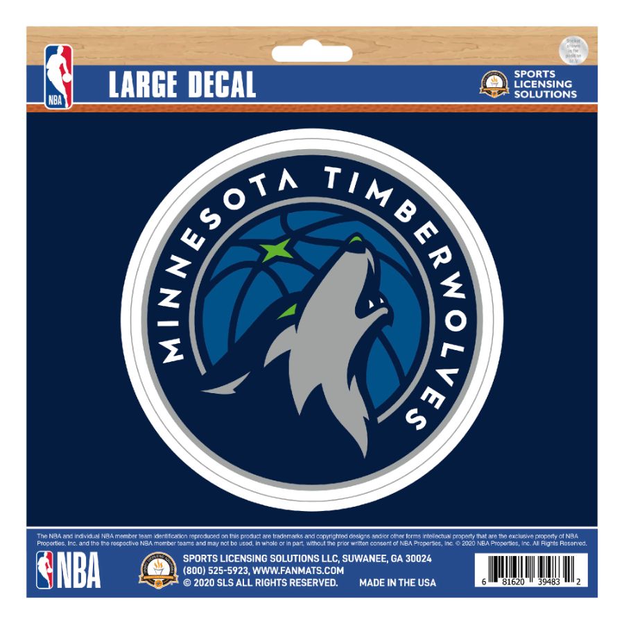 Minnesota Timberwolves Logo - 8x8 Vinyl Sticker at Sticker Shoppe