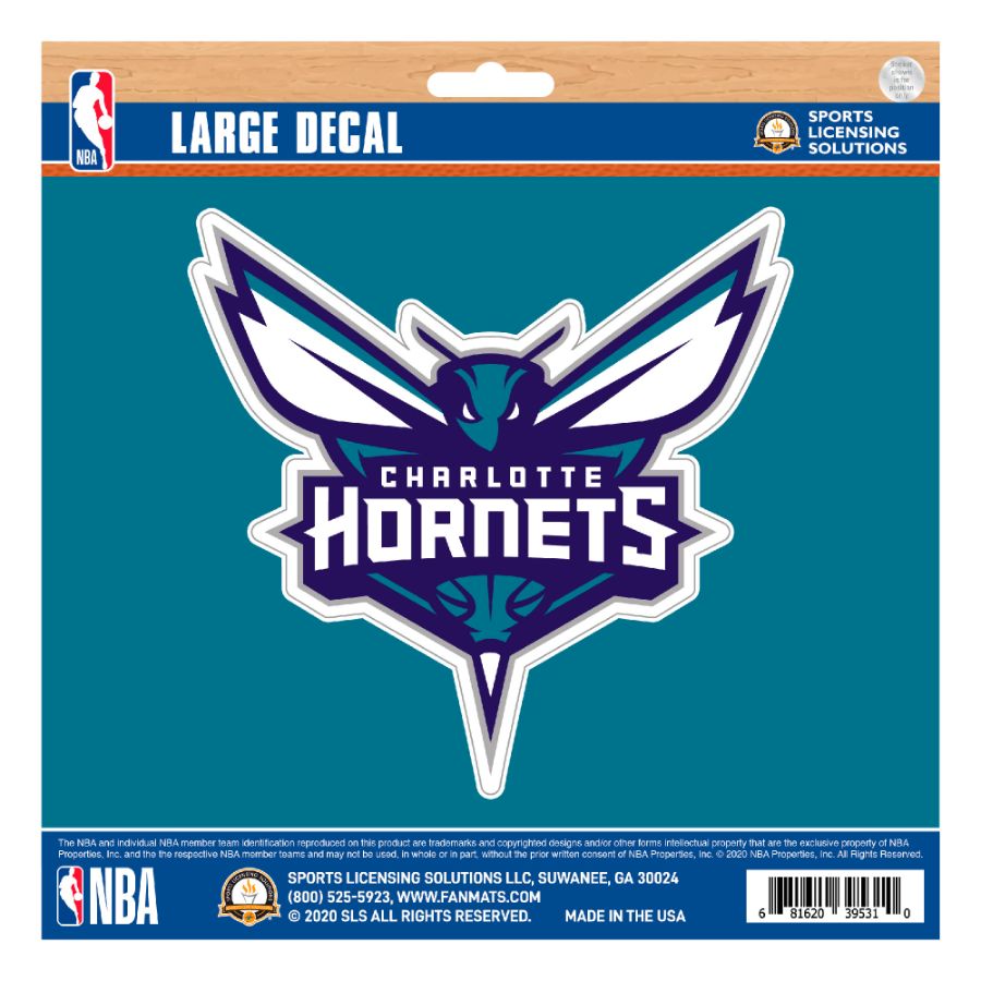 Charlotte Hornets Logo - 8x8 Vinyl Sticker at Sticker Shoppe