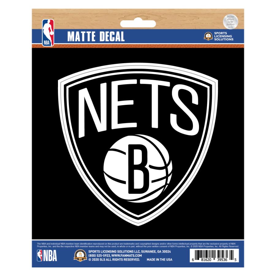 Brooklyn Nets - Vinyl Matte Sticker at Sticker Shoppe