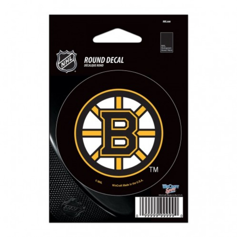 Boston Bruins - 3x3 Round Vinyl Sticker at Sticker Shoppe