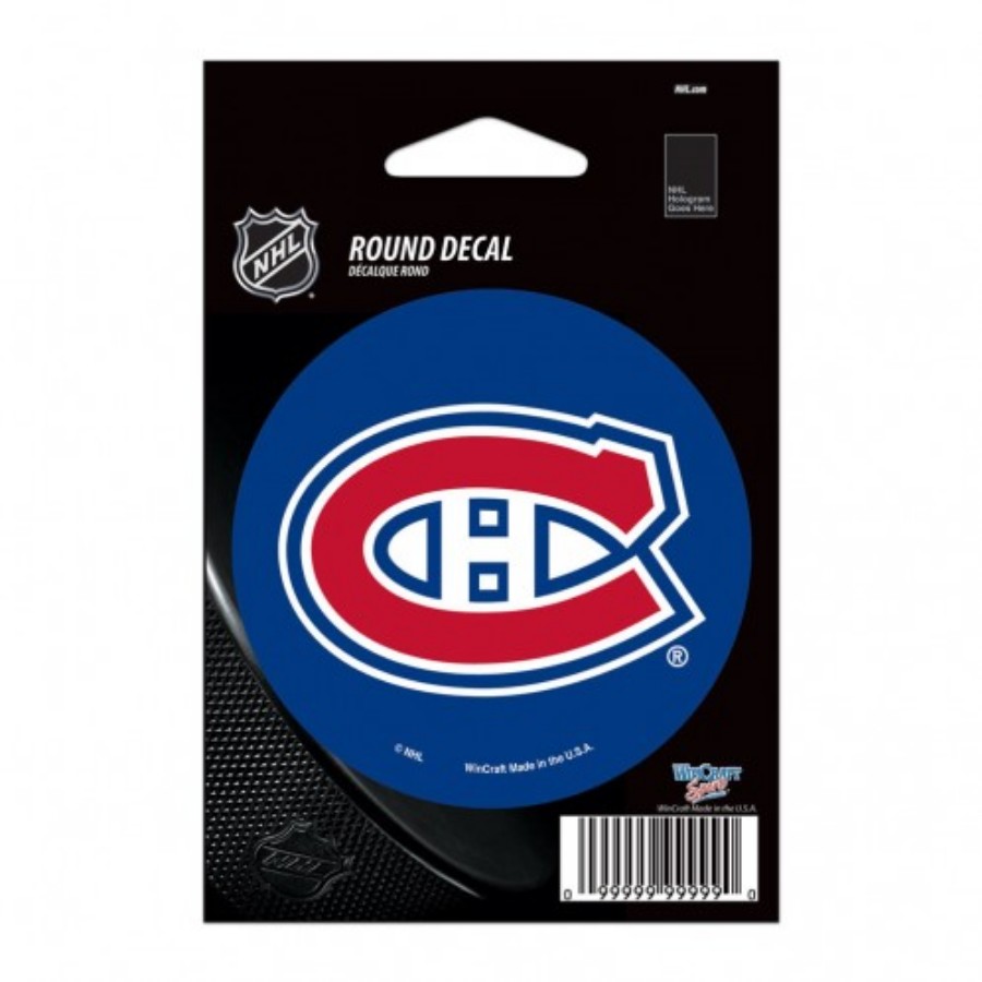 Montreal Canadiens - 3x3 Round Vinyl Sticker at Sticker Shoppe
