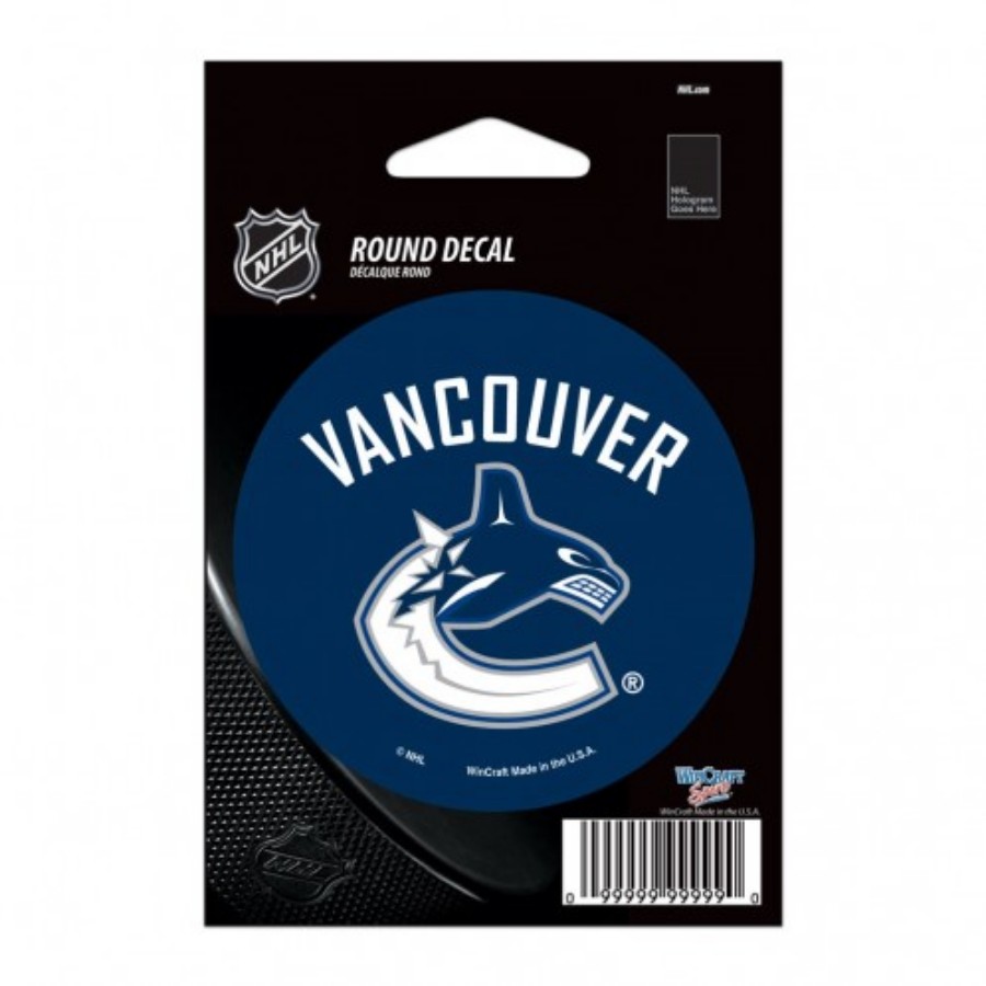 Vancouver Canucks - 3x3 Round Vinyl Sticker at Sticker Shoppe