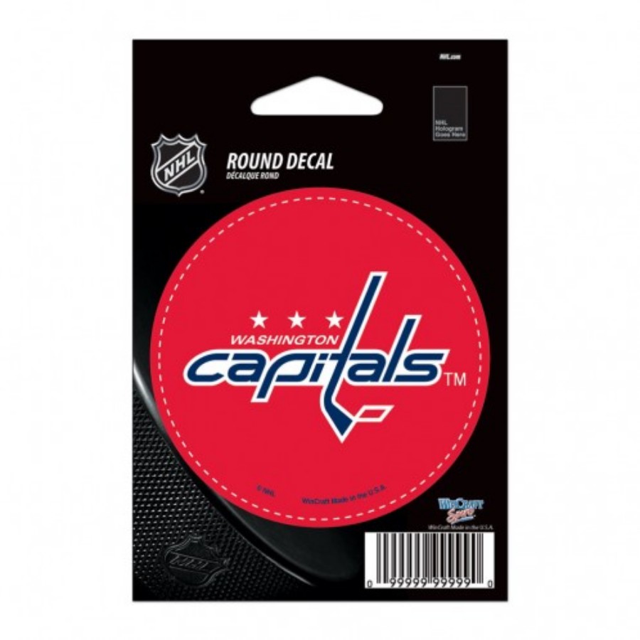 Washington Capitals - 3x3 Round Vinyl Sticker at Sticker Shoppe