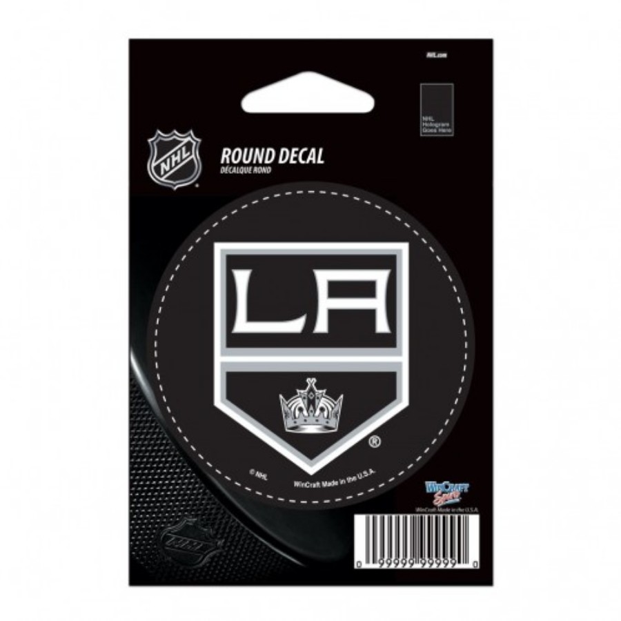 Los Angeles Kings - 3x3 Round Vinyl Sticker at Sticker Shoppe