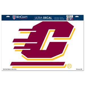 Central Michigan University Chippewas - 11x17 Ultra Decal at Sticker Shoppe