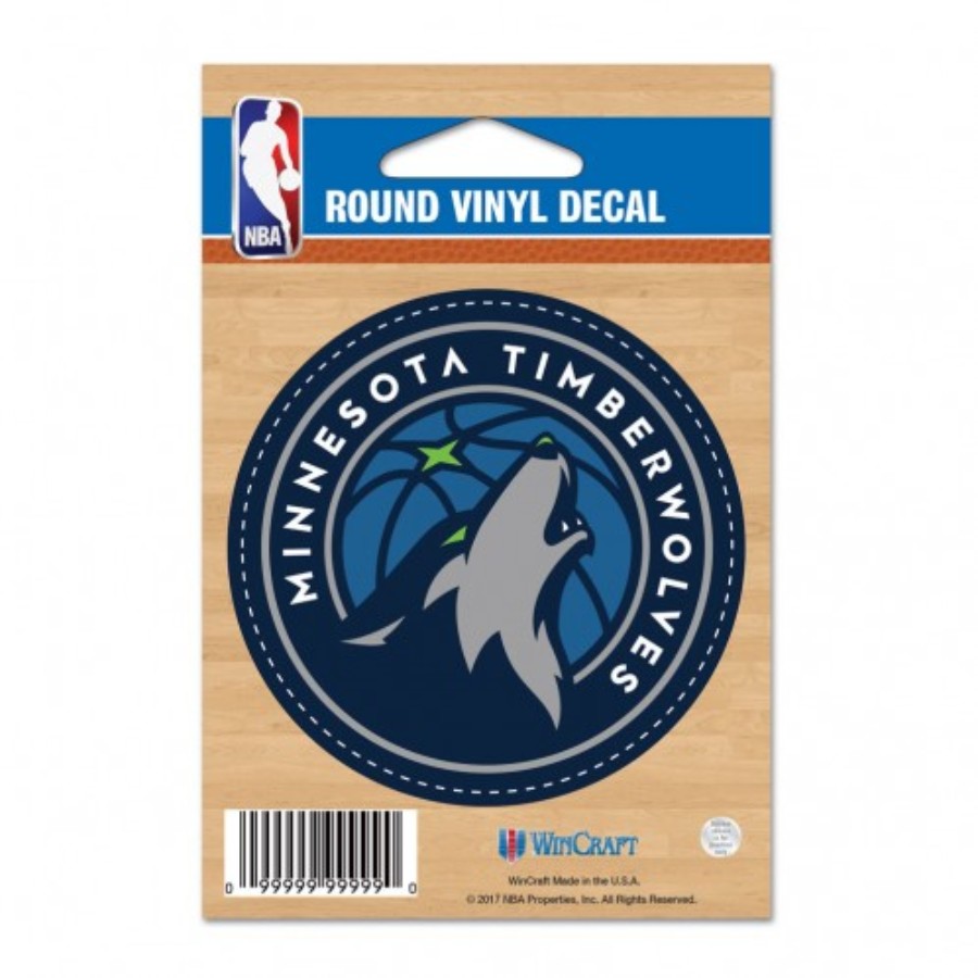 Minnesota Timberwolves - 3x3 Round Vinyl Sticker at Sticker Shoppe