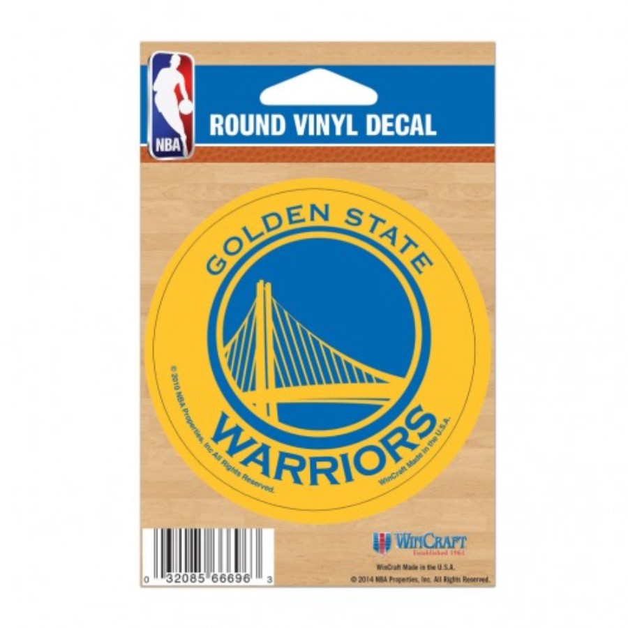 Golden State Warriors - 3x3 Round Vinyl Sticker at Sticker Shoppe