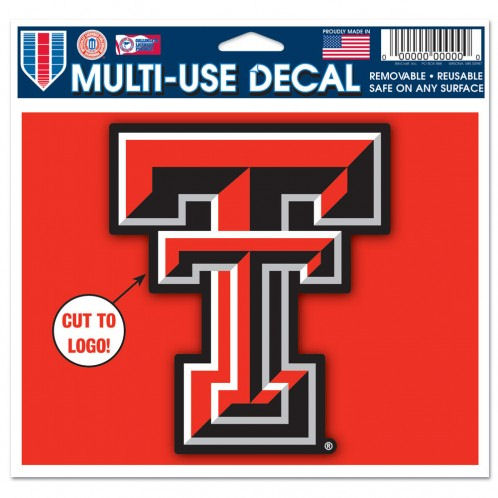 Texas Tech University Red Raiders - 4.5x5.75 Die Cut Ultra Decal at ...