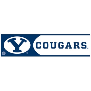 Brigham Young University Cougars BYU - 3x12 Bumper Sticker Strip at ...
