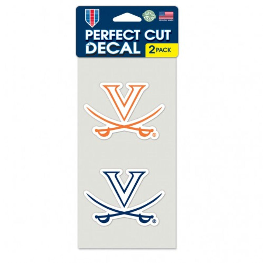 University Of Virginia Cavaliers - Set of Two 4x4 Die Cut Decals at ...