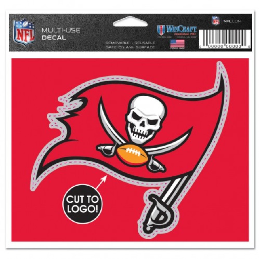 Tampa Bay Buccaneers Flag Logo - 4.5x5.75 Die Cut Ultra Decal at ...