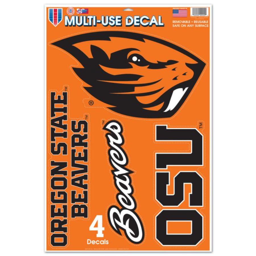 Oregon State University Beavers - Set Of 4 Ultra Decals at Sticker Shoppe