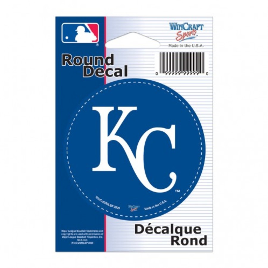 Kansas City Royals - 3x3 Round Vinyl Sticker at Sticker Shoppe