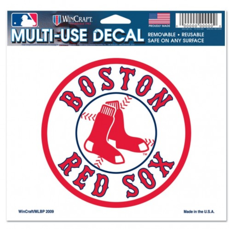 Boston Red Sox Round Alternate - 5x6 Ultra Decal at Sticker Shoppe