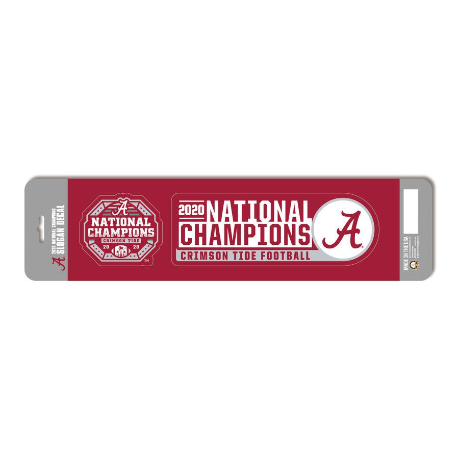 University of Alabama Crimson Tide 2020 National Champions - Set Of 2 ...