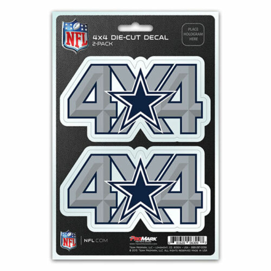 Dallas Cowboys 4x4 Off Road - Set of 2 Sticker Sheet at Sticker Shoppe