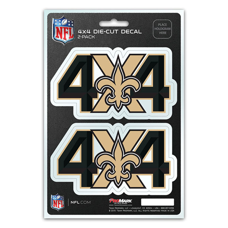 New Orleans Saints Off Road 4x4 Sticker Sheet of 2 at Sticker Shoppe