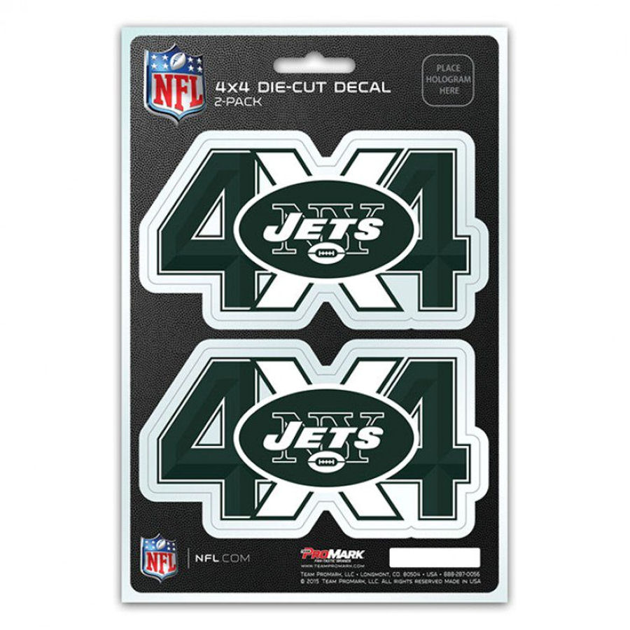New York Jets 4x4 Off Road - Set of 2 Sticker Sheet at Sticker Shoppe