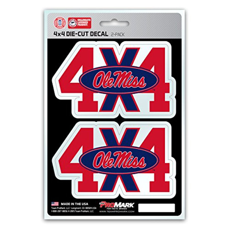 University Of Mississippi Ole Miss Rebels 4x4 Off Road - Set of 2 ...