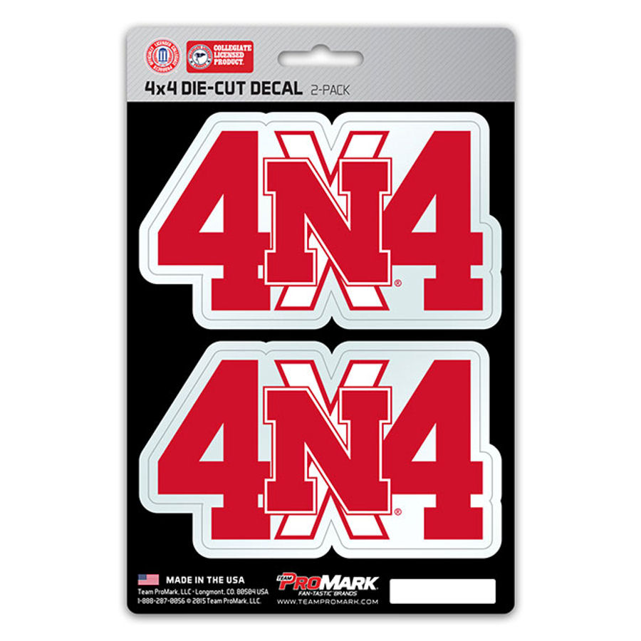 University Of Nebraska Cornhuskers 4x4 Off Road - Set of 2 Sticker ...