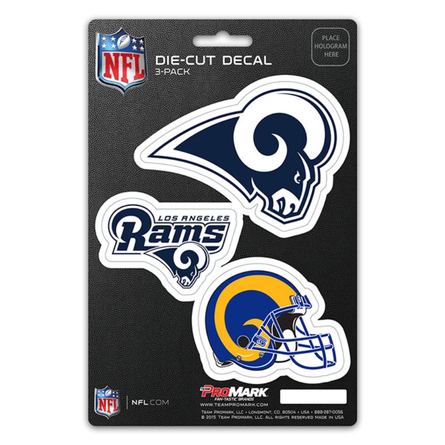 Los Angeles Rams Retro Team Logo - Set Of 3 Sticker Sheet at Sticker Shoppe