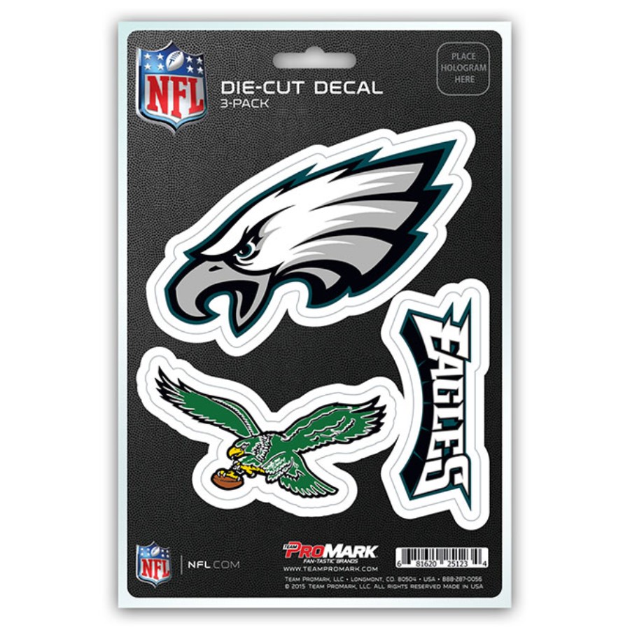 Philadelphia Eagles Team Logo - Set Of 3 Sticker Sheet at Sticker Shoppe