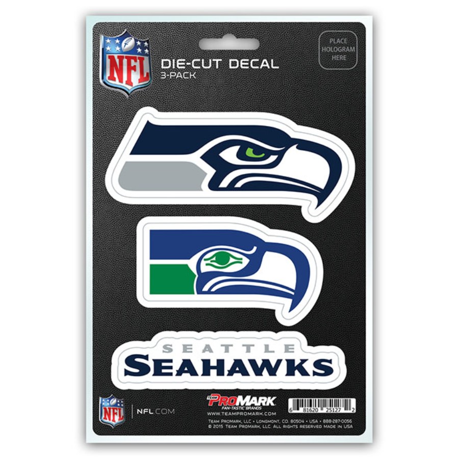 Seattle Seahawks Team Logo - Set Of 3 Sticker Sheet at Sticker Shoppe