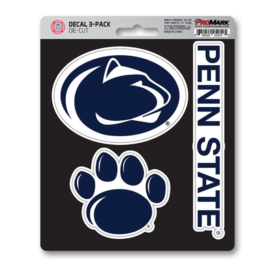 Penn State University Nittany Lions Team Logo - Set Of 3 Sticker Sheet ...