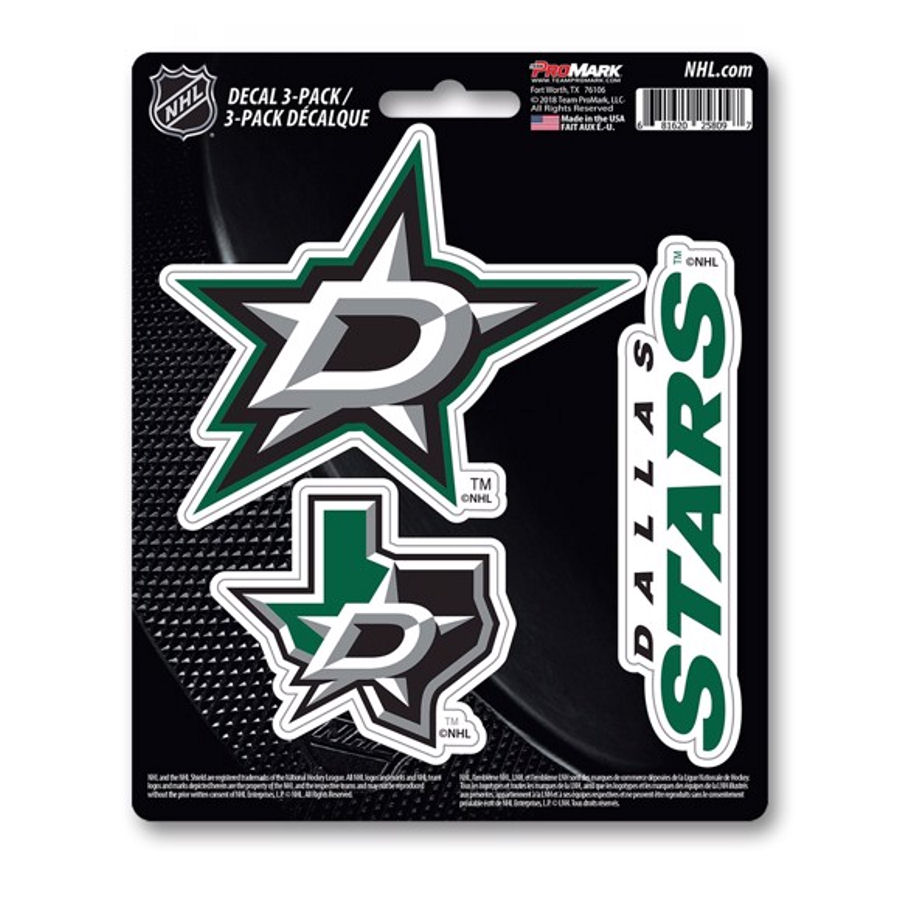 Dallas Stars Team Logo - Set Of 3 Sticker Sheet at Sticker Shoppe