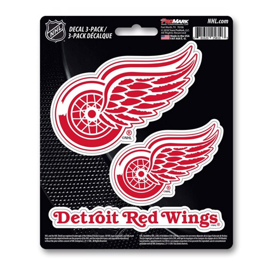 Detroit Red Wings Team Logo - Set Of 3 Sticker Sheet at Sticker Shoppe