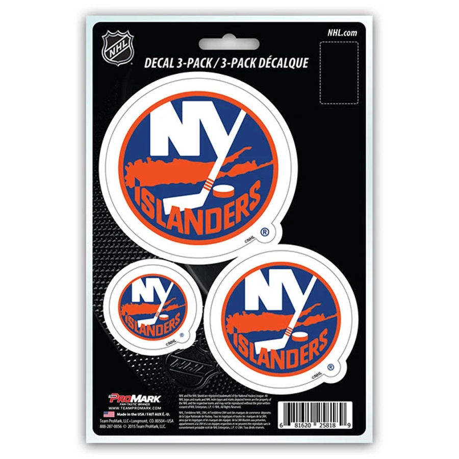 New York Islanders Team Logo - Set Of 3 Sticker Sheet at Sticker Shoppe