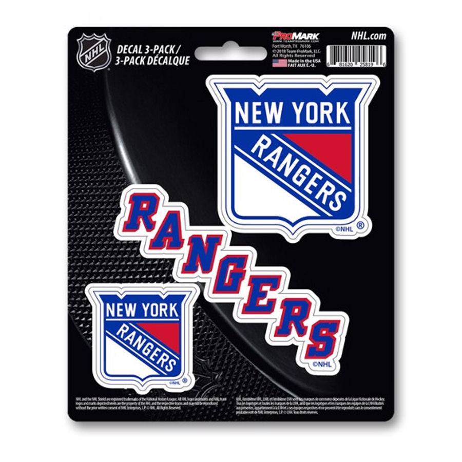 New York Rangers Team Logo - Set Of 3 Sticker Sheet at Sticker Shoppe