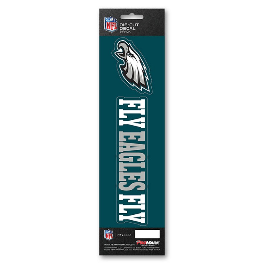 Philadelphia Eagles Fly Eagles Fly Slogan & Logo - Set Of 2 Vinyl ...