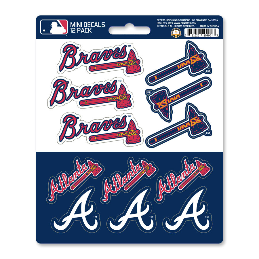 Atlanta Braves - Set Of 12 Sticker Sheet at Sticker Shoppe