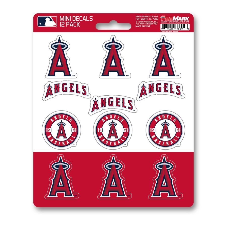 Los Angeles Angels - Set Of 12 Sticker Sheet at Sticker Shoppe
