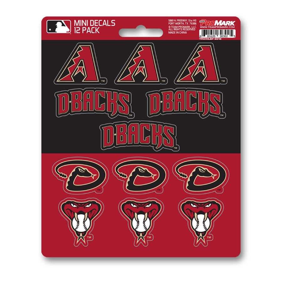 Arizona Diamondbacks - Set Of 12 Sticker Sheet at Sticker Shoppe