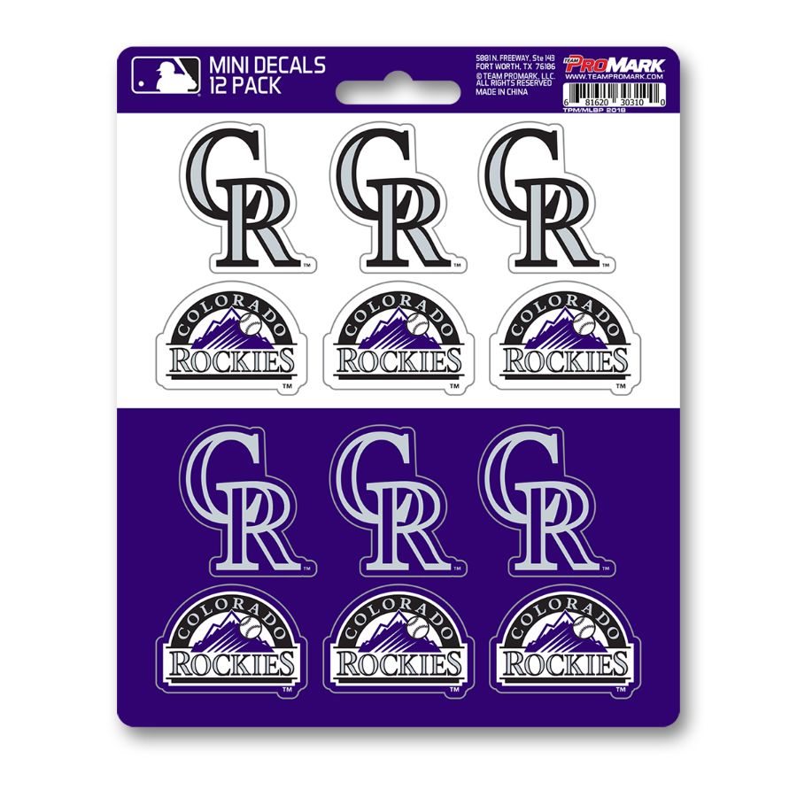 Colorado Rockies - Set Of 12 Sticker Sheet at Sticker Shoppe