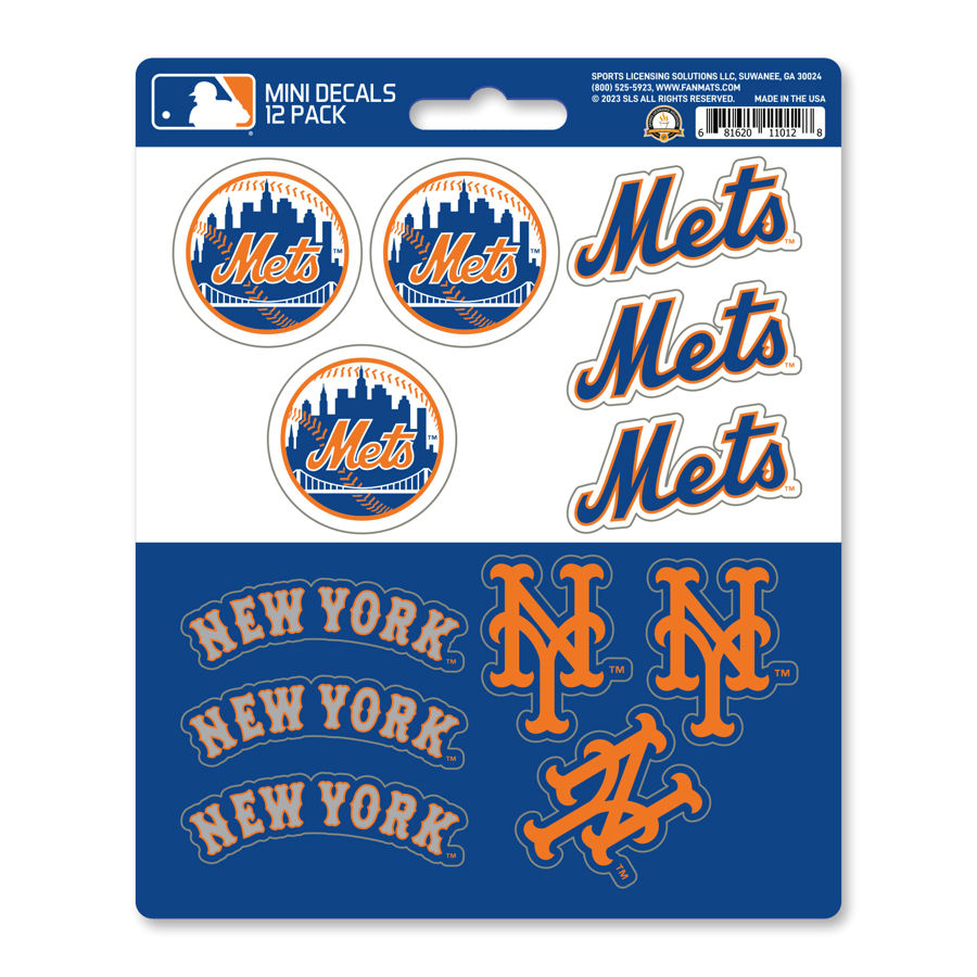 New York Mets - Set Of 12 Sticker Sheet at Sticker Shoppe