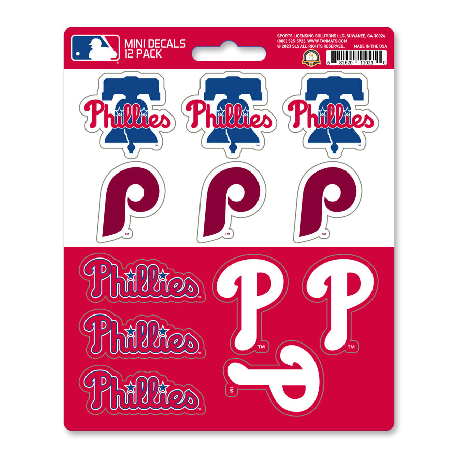 Philadelphia Phillies - Set Of 12 Sticker Sheet at Sticker Shoppe