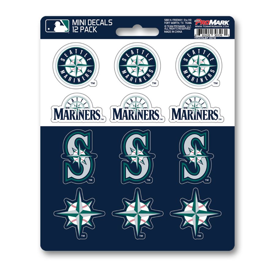Seattle Mariners - Set Of 12 Sticker Sheet at Sticker Shoppe