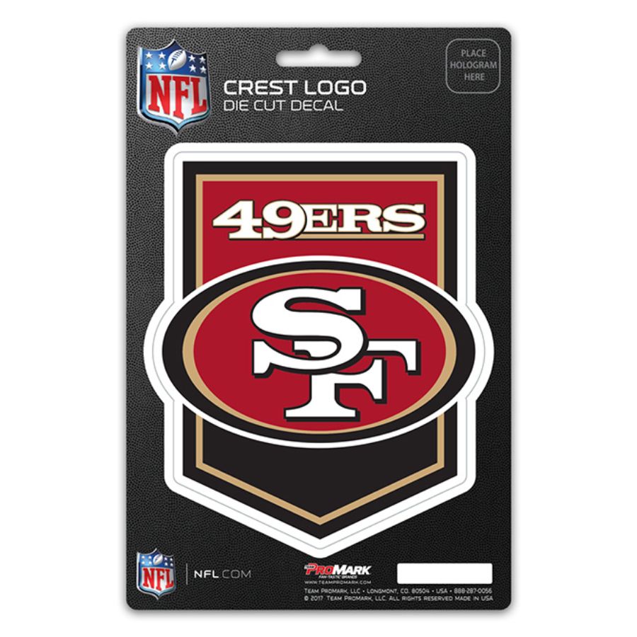 San Francisco 49ers - Shield Crest Sticker at Sticker Shoppe